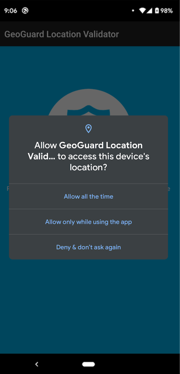 GeoGuard Location Validator - Android GeoGuard Location Validator - Android