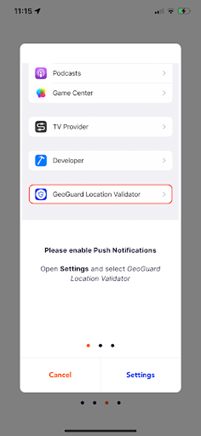 GeoGuard Location Validator - iOS