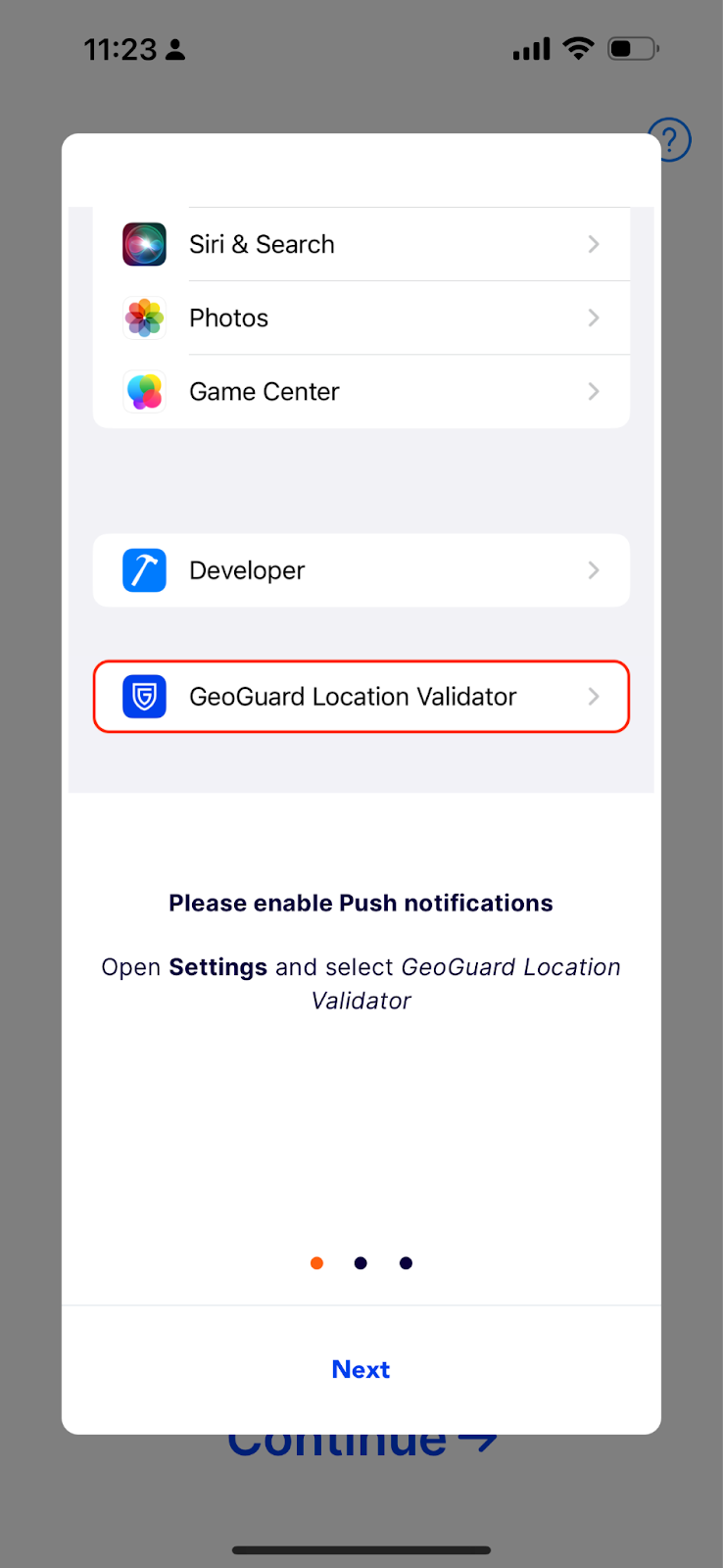 GeoGuard Location Validator - iOS